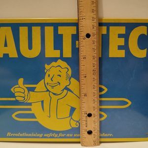 Bethesda | Art | Fallout Vault Tec Metal Tin Wall Hanging Sign Official ...